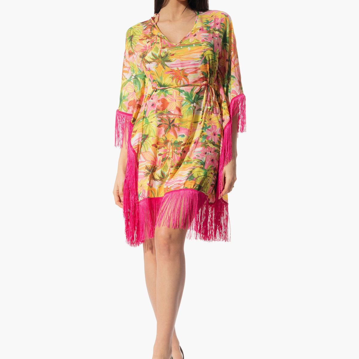 Caftan 4GIVENESS 125WCUCF5153 CAFTAN FRINGE eden soul – Primostore ...